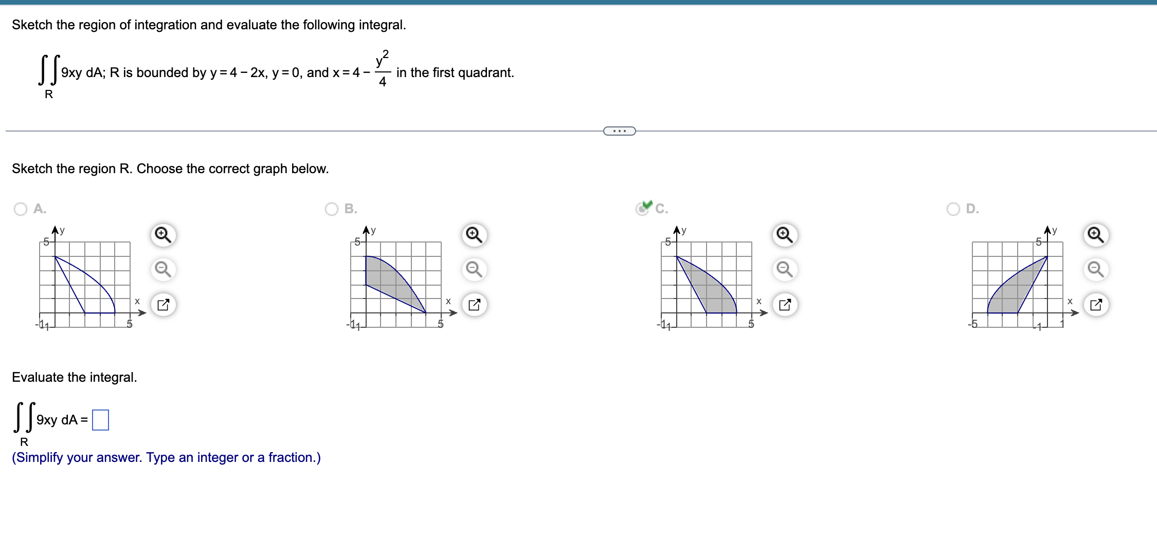 Solved Sketch the region of ﻿integration and evaluate the | Chegg.com