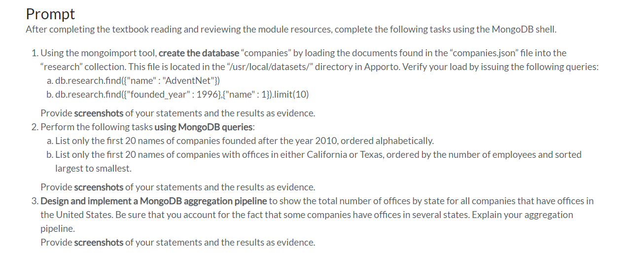 Solved Prompt After completing the textbook reading and | Chegg.com