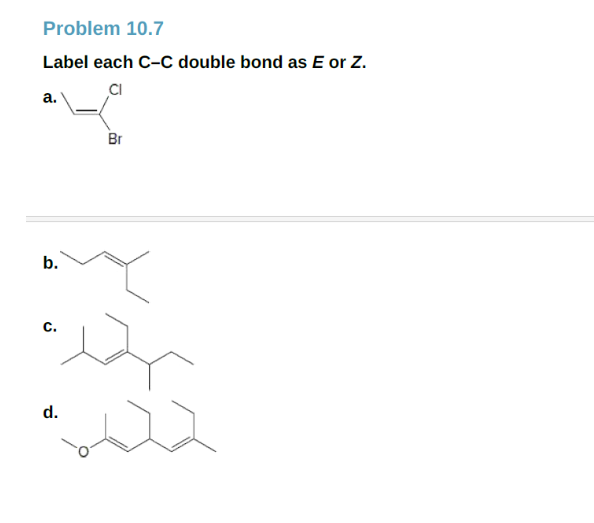 Solved name the alkene. include E or Z. | Chegg.com