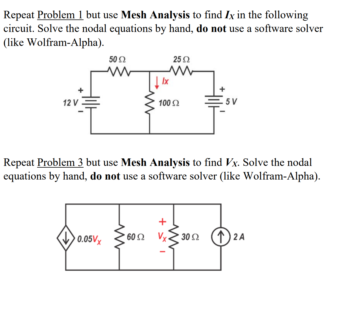 Solved Use Nodal Analysis to find (a) VX and (b) find the | Chegg.com