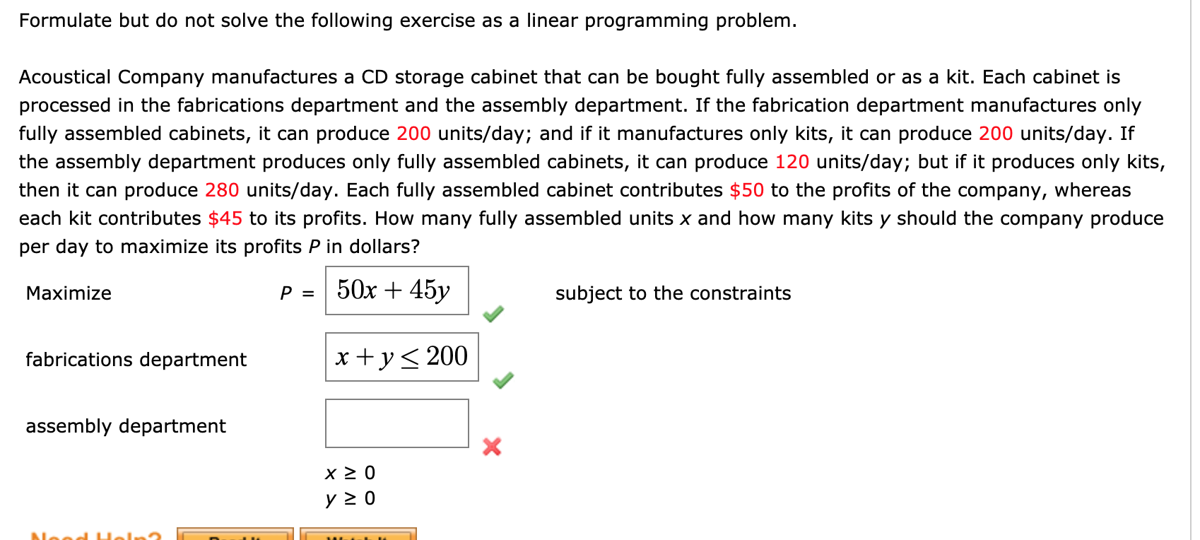 Solved Formulate but do not solve the following exercise as | Chegg.com