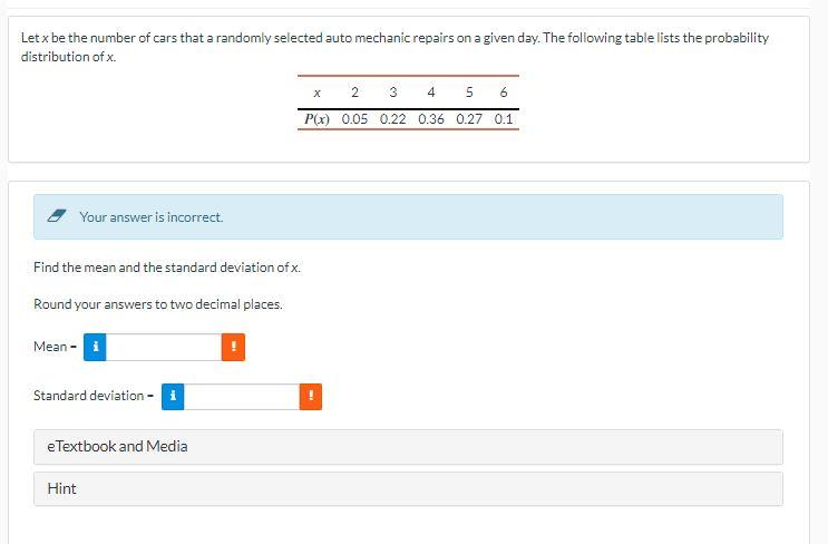 Solved Letx be the number of cars that a randomly selected | Chegg.com