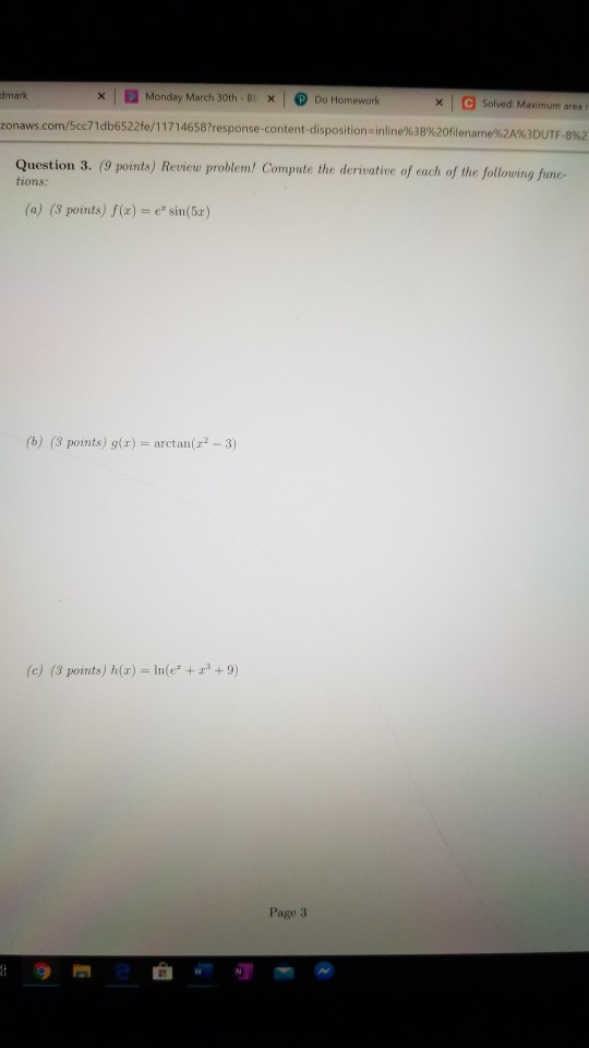 Solved dmark Monday March 30th-B X Do Homework X C Solved: | Chegg.com
