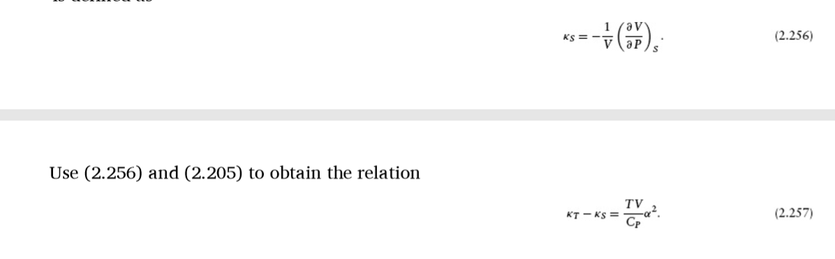 Solved Problem 2.68. More thermodynamic identities (a) | Chegg.com Solved Problem 2.68. More thermodynamic identities (a) | Chegg.com