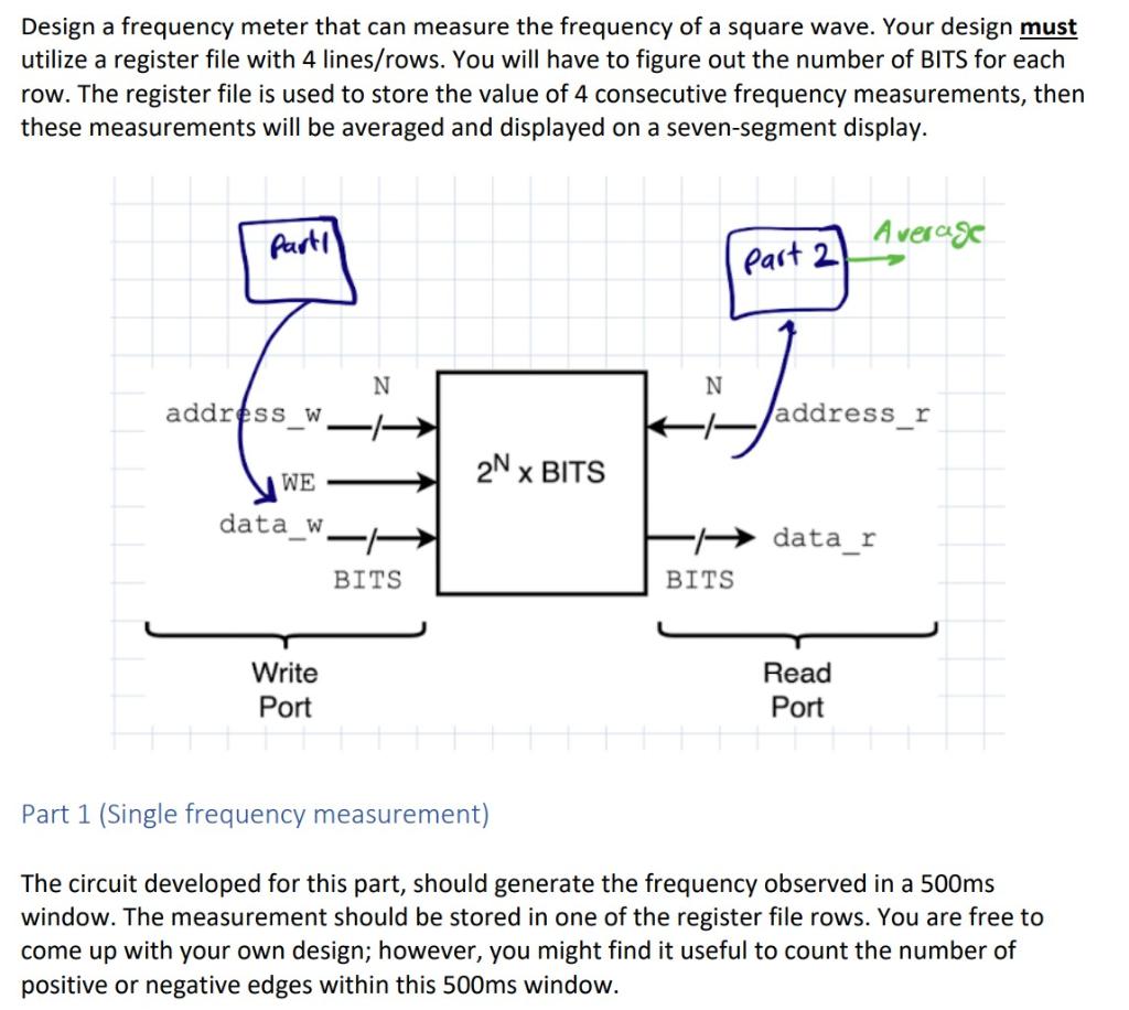 State/Block diagram for part 1, explanation of how | Chegg.com