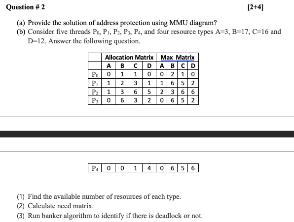 Solved Subject: Operating System Please solve this asap, I | Chegg.com