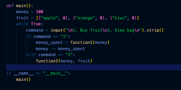 Solved function1(money): while True: print( f′′ You have { | Chegg.com