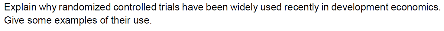 Solved Explain why randomized controlled trials have been | Chegg.com