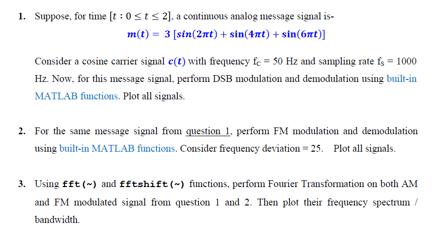 Solved Suppose, for time [t:0≤t≤2], a continuous analog | Chegg.com
