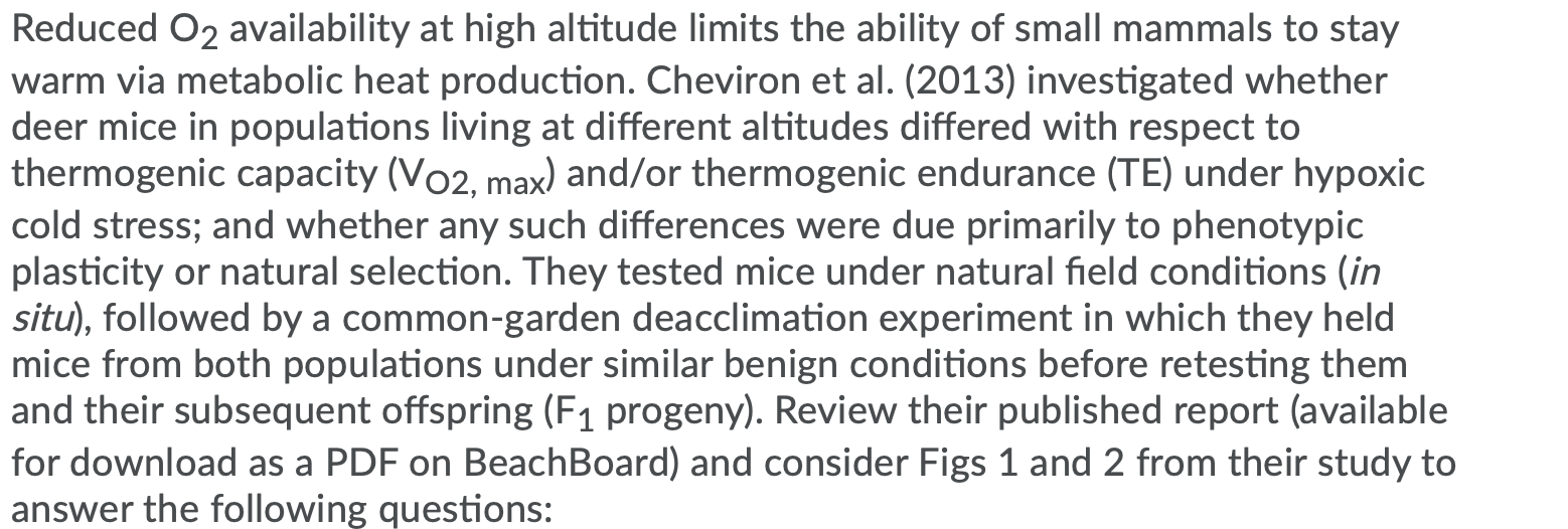 Solved Reduced O2 availability at high altitude limits the | Chegg.com