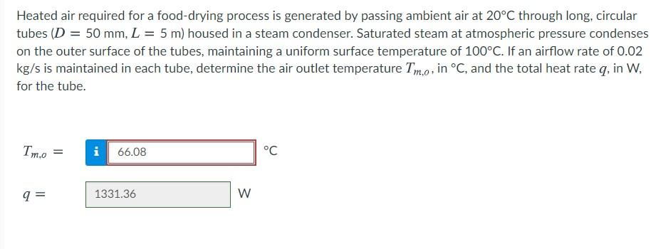 Solved Heated air required for a food-drying process is | Chegg.com