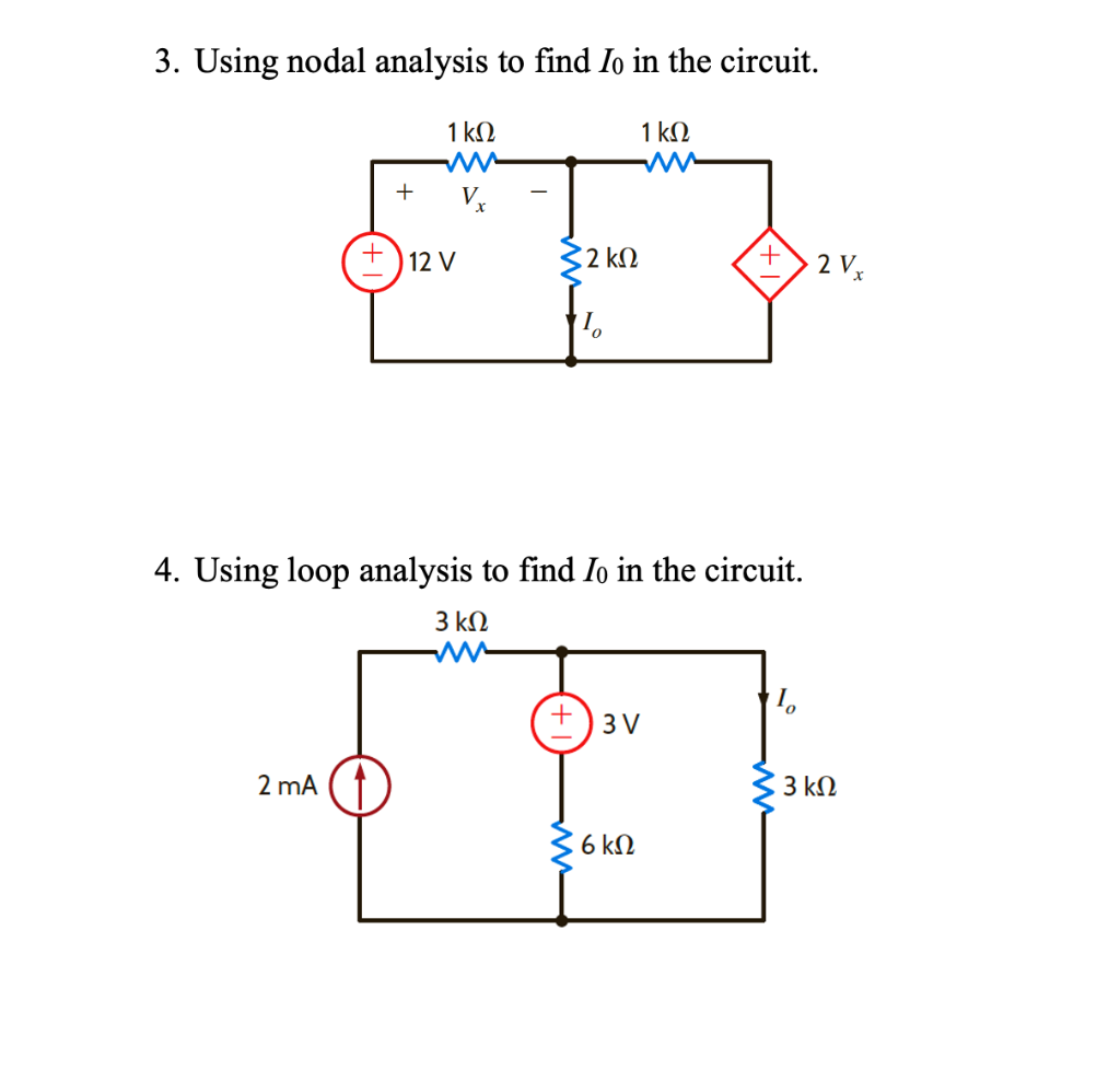 Solved 3 Using Nodal Analysis To Find Io In The Circuit 1 