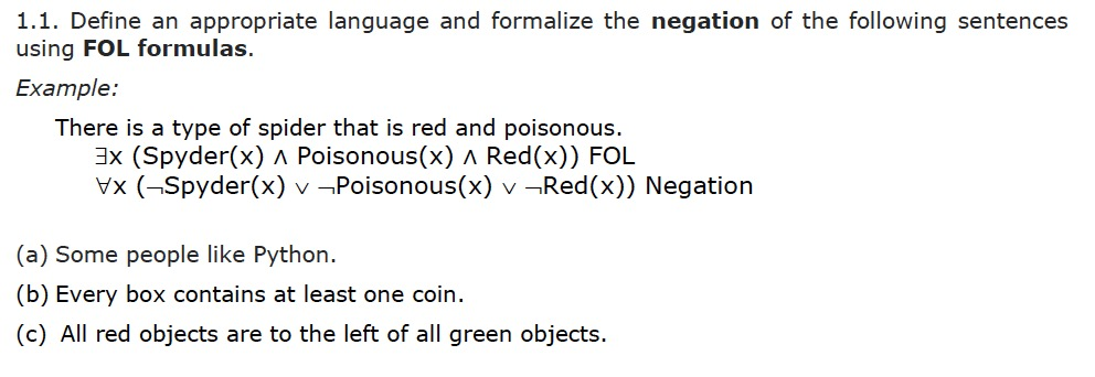 Solved 1.1. Define an appropriate language and formalize the | Chegg.com