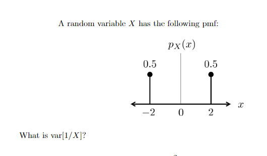 Solved Λ random variable X has the following pmf: What is | Chegg.com