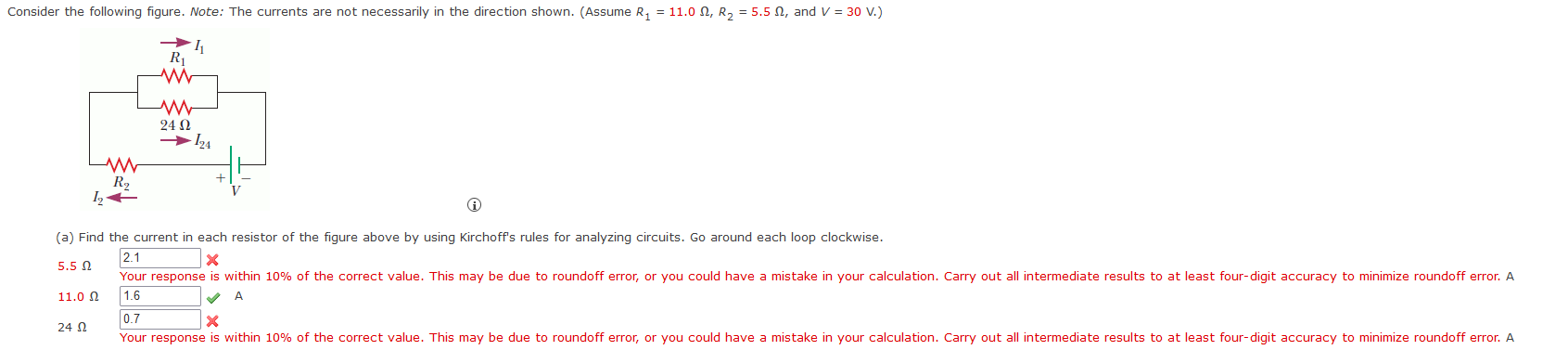 Solved onsider the following figure. Note: The currents are | Chegg.com