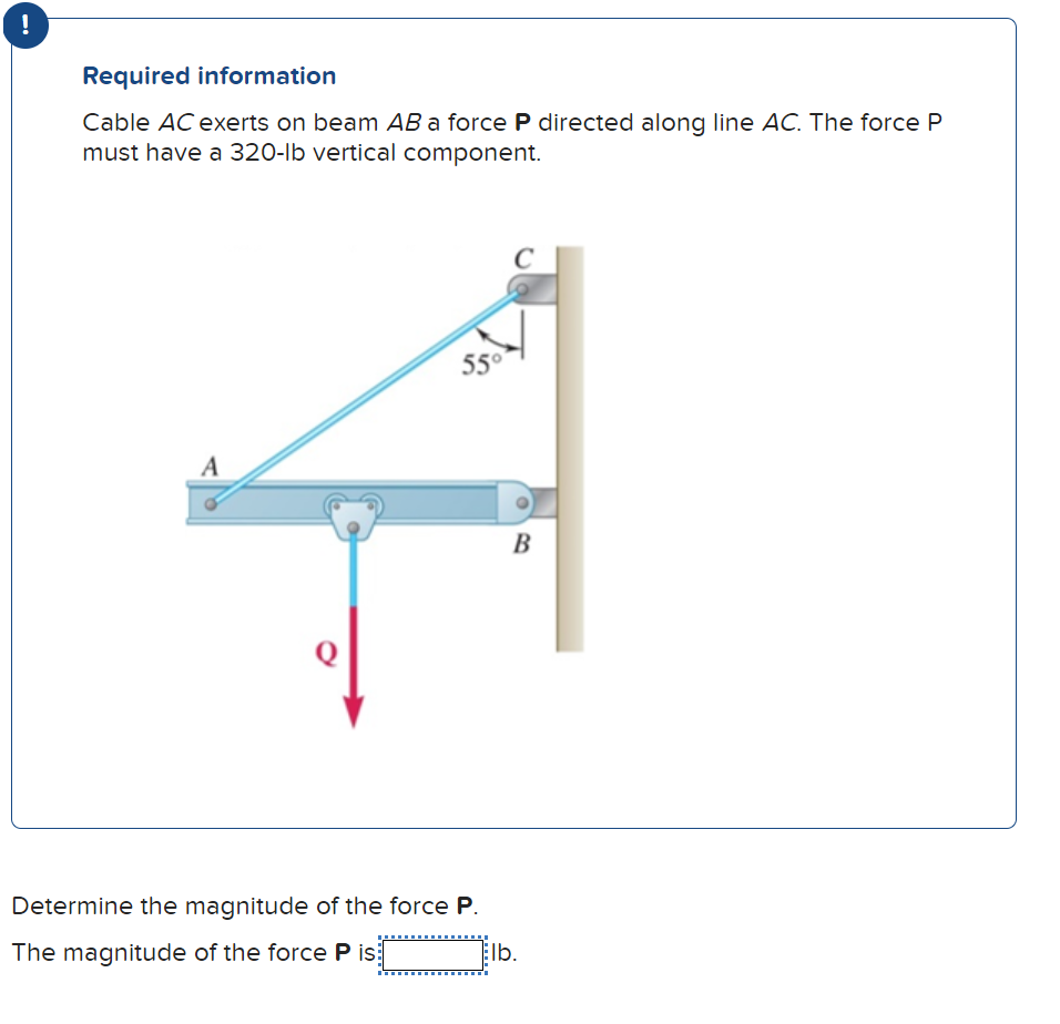 Solved Required informationCable AC ﻿exerts on beam AB ﻿a | Chegg.com