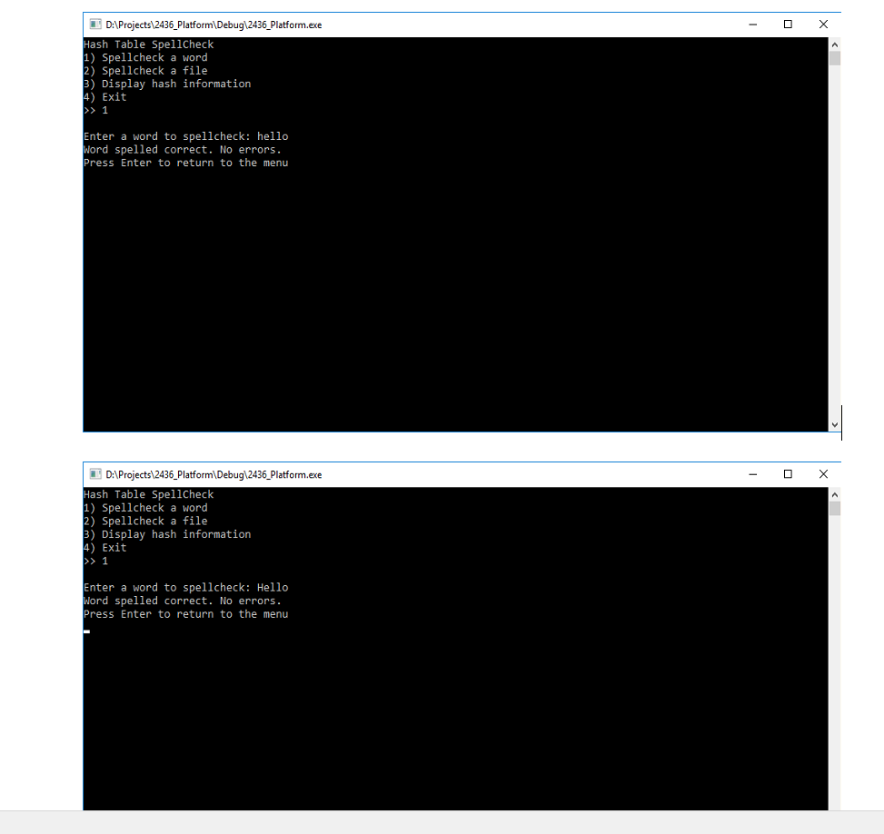Solved you'll use a hash table to represent an English | Chegg.com