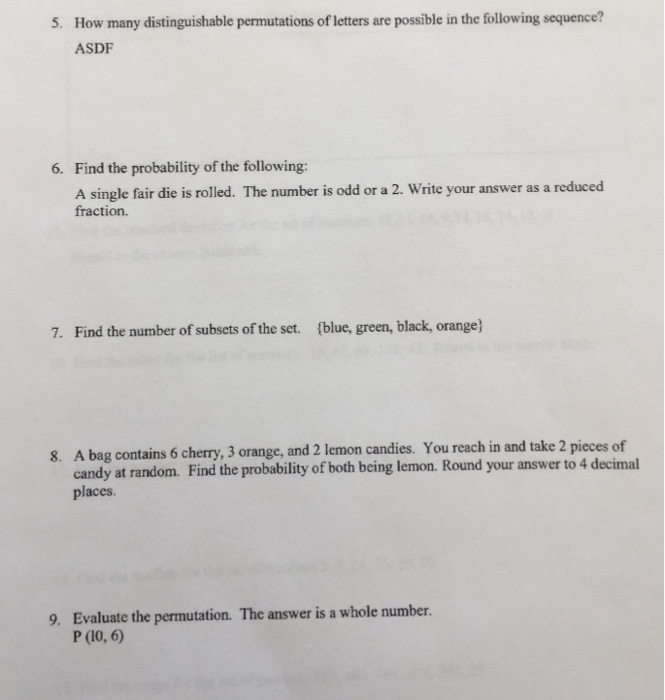 Solved How many distinguishable permutations of letters are | Chegg.com