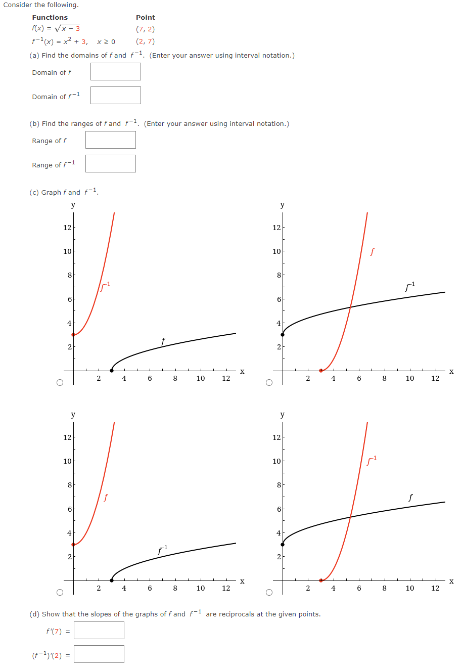 Solved Consider the following. Functions | Chegg.com