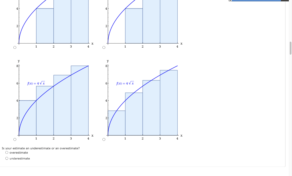 Solved R4= Sketch the graph and the rectangles.Is your | Chegg.com