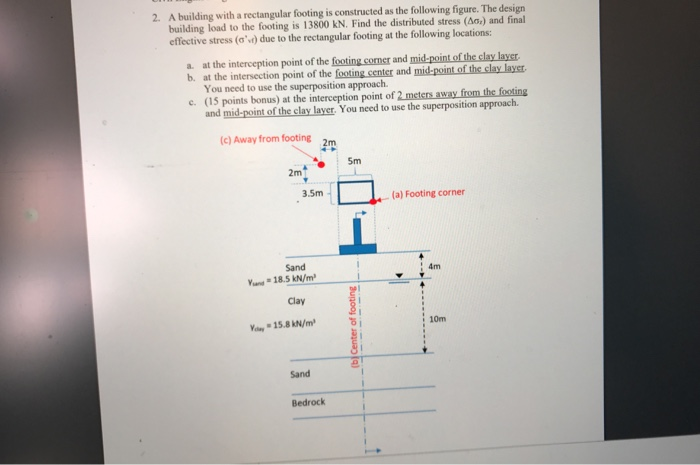 Solved A building with a rectangular footing is constructed | Chegg.com