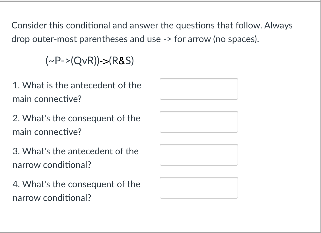 Solved Consider This Conditional And Answer The Questions
