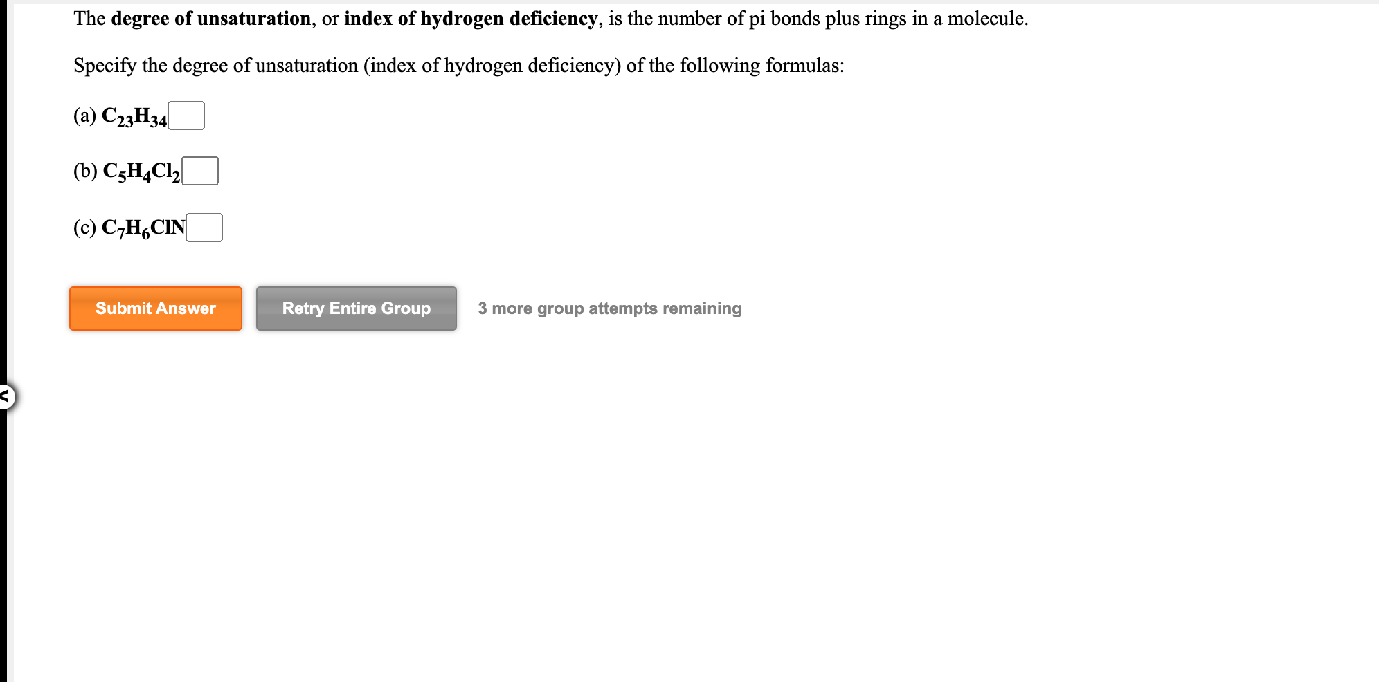Solved The Degree Of Unsaturation Or Index Of Hydrogen Chegg solved-the-degree-of-unsaturation-or-index-of-hydrogen-chegg