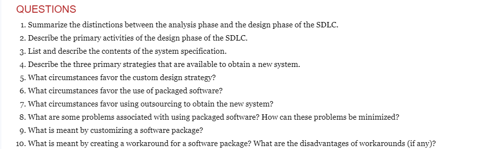 Solved QUESTIONS 1. Summarize the distinctions between the | Chegg.com