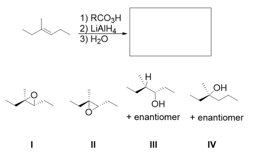 Solved 1) RCO3H 2) LiAlH4 3) H20 H OH OH + enantiomer + | Chegg.com