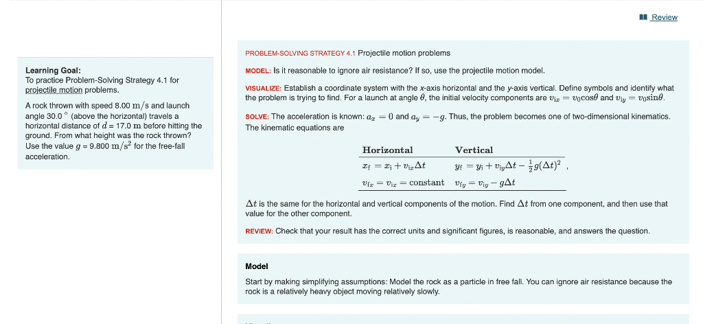 Solved Learning Goal: To practice Problem-Solving Strategy | Chegg.com