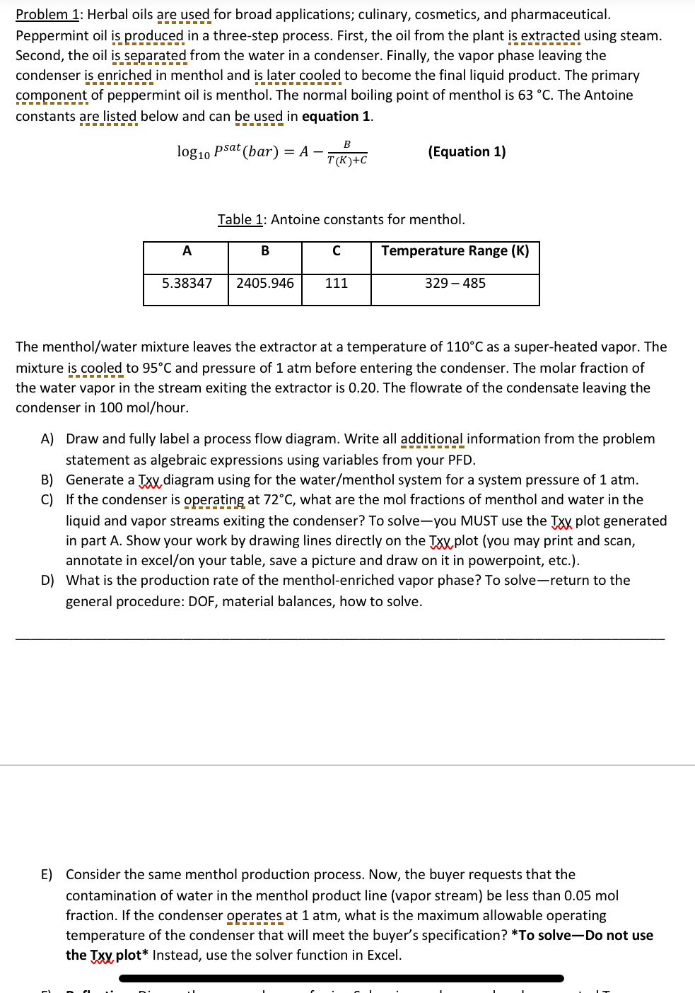 Solved Problem 1: Herbal oils are used for broad | Chegg.com