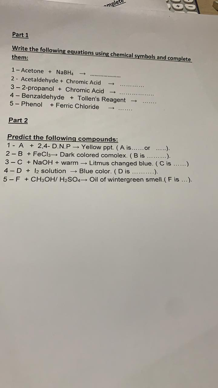 Solved mplete Part 1 Write the following equations using | Chegg.com Solved mplete Part 1 Write the following equations using | Chegg.com