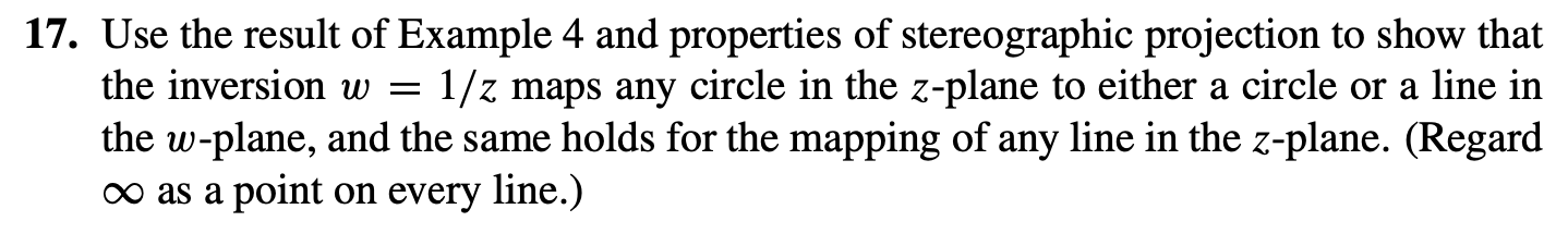 Solved 17. Use the result of Example 4 and properties of | Chegg.com