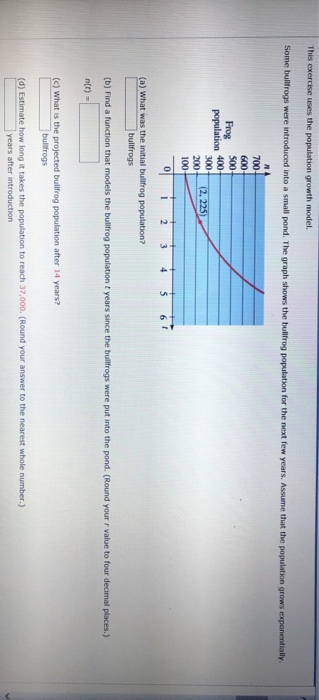 Solved This exercise uses the population growth model. Some | Chegg.com