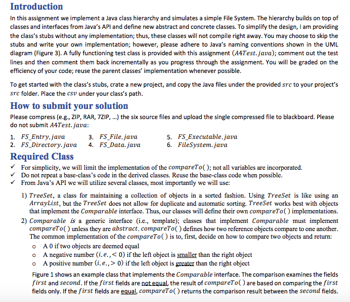IV. Class FS_Executable and FS_Data: Inherit from | Chegg.com