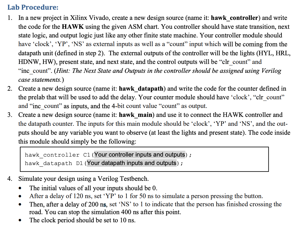 Solved 1. In a new project in Xilinx Vivado, create a new | Chegg.com