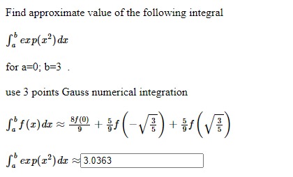 Solved Find approximate value of the following integral | Chegg.com