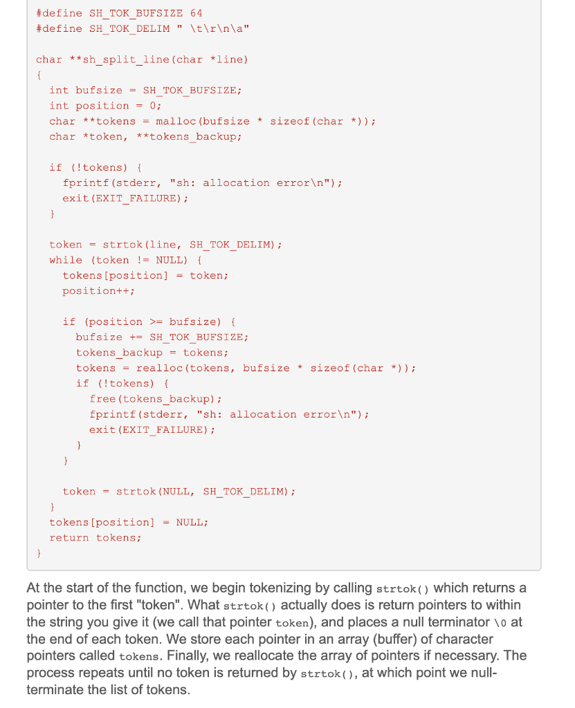 We will build shell in the following parts: 1) | Chegg.com