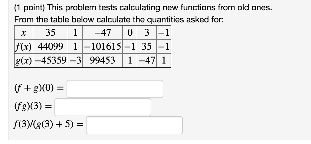 Solved 1 Point This Problem Tests Calculating New 