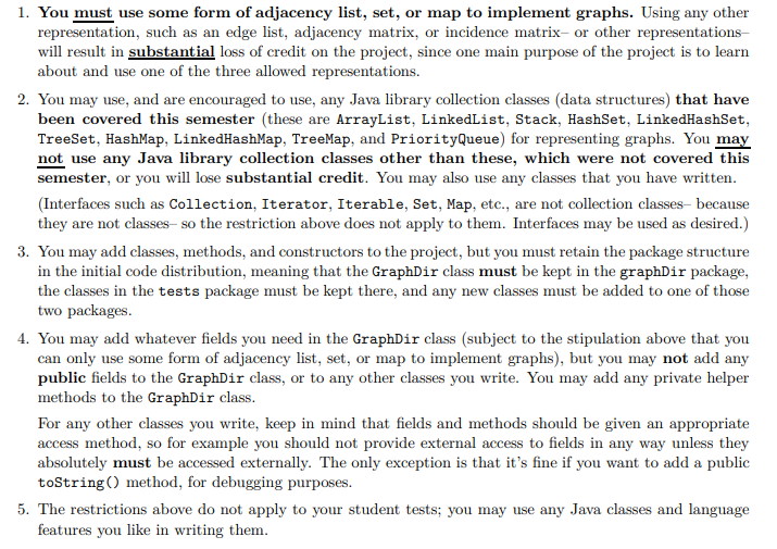 3.1 boolean vertexAdd (V vertexInfo) This method | Chegg.com