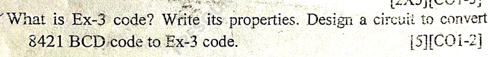 Solved What is Ex-3 ﻿code? Write its properties. Design a | Chegg.com