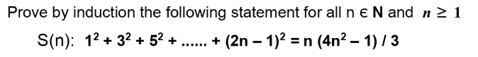 Solved Prove by induction the following statement for all n | Chegg.com