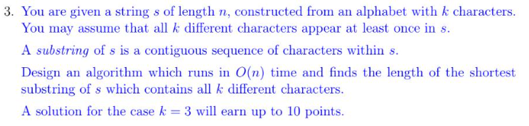 Solved 3. You are given a string s of length n, constructed | Chegg.com