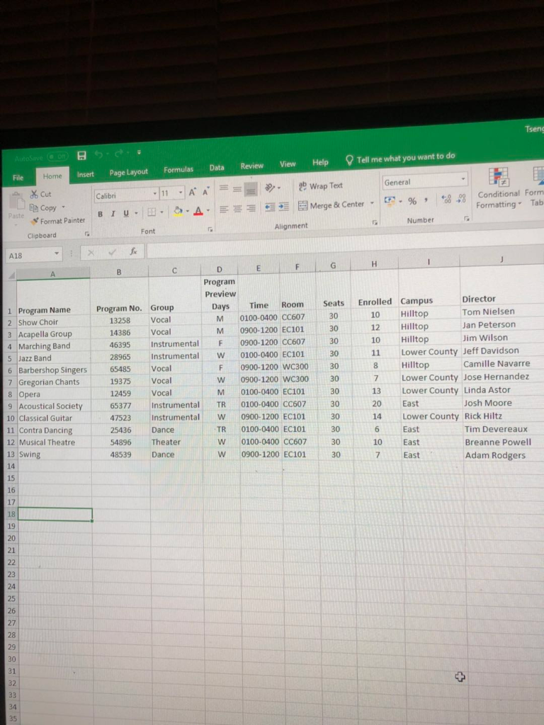 Insert Page Layout Formulas Data Review View Help | Chegg.com
