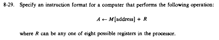 Solved 29. Specify an instruction format for a computer that | Chegg.com