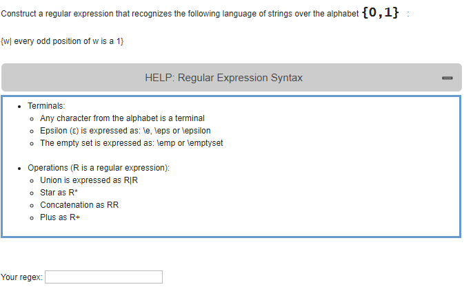 Solved Construct a regular expression that recognizes the | Chegg.com