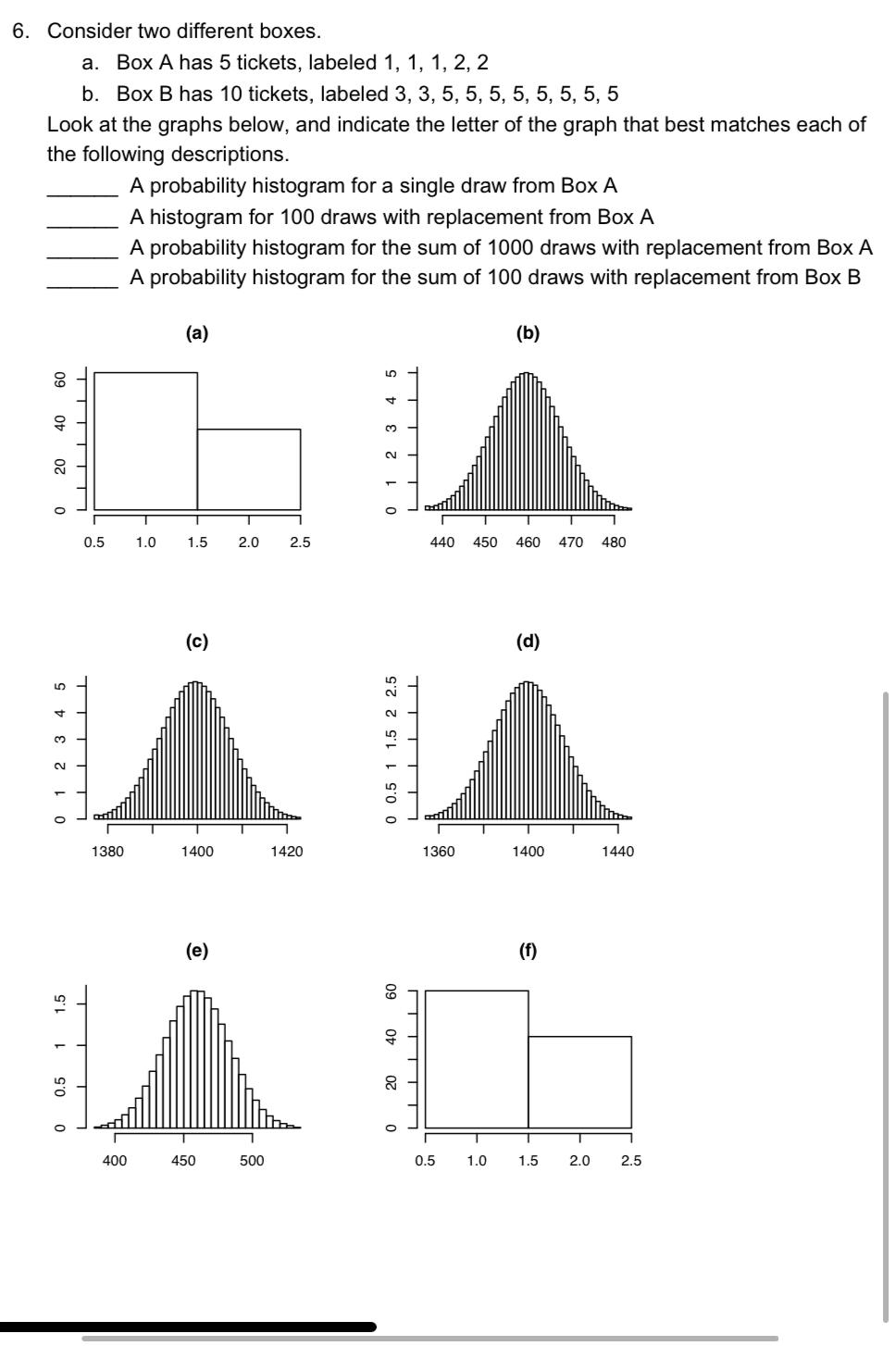 Solved Consider two different boxes. a. Box A has 5 | Chegg.com