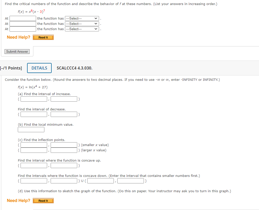 Solved Find the critical numbers of the function and | Chegg.com
