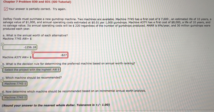 Solved Chapter 7 Problem 030 and 031 (GO Tutorial) Your | Chegg.com Solved Chapter 7 Problem 030 and 031 (GO Tutorial) Your | Chegg.com