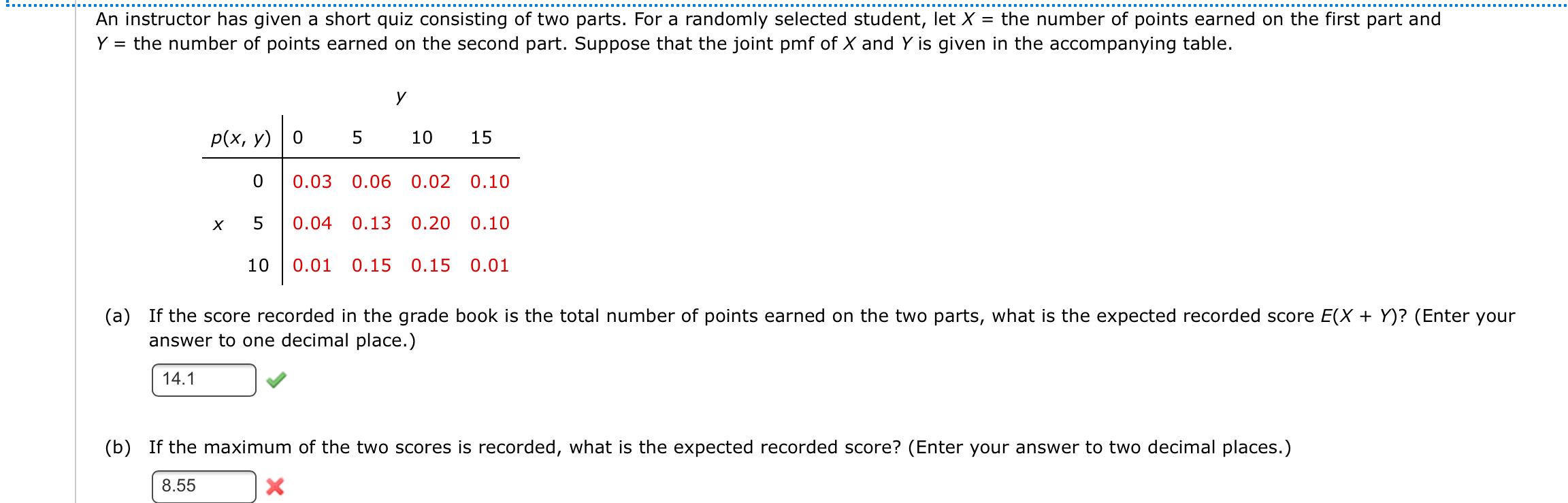 Solved An instructor has given a short quiz consisting of | Chegg.com